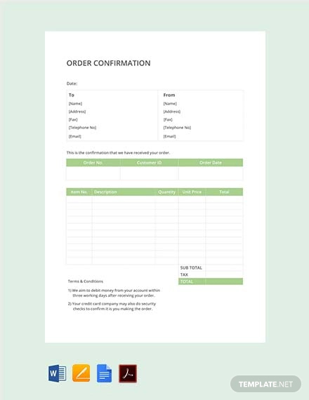 17+ Sample Confirmation Letters - PDF, DOC