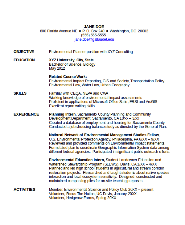 9+ Entry Level Resume Examples - PDF, DOC