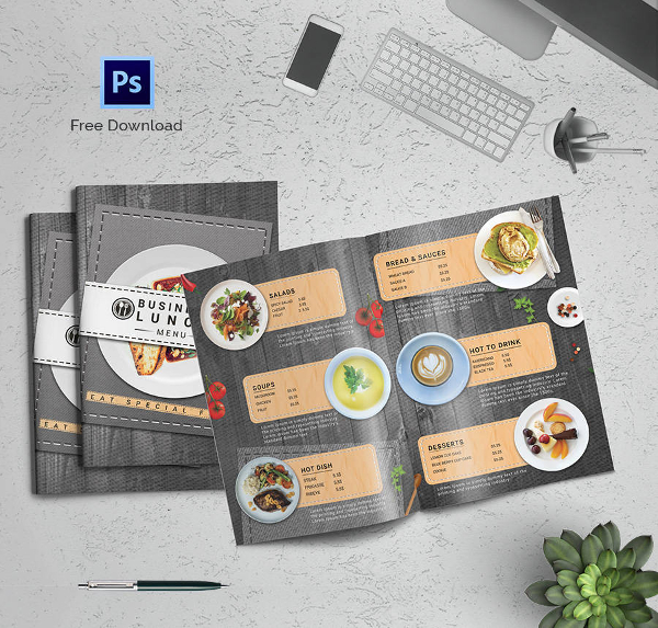 Printable Menu - 21+ Free Templates in PSD, EPS, AI, InDesign, Word ...