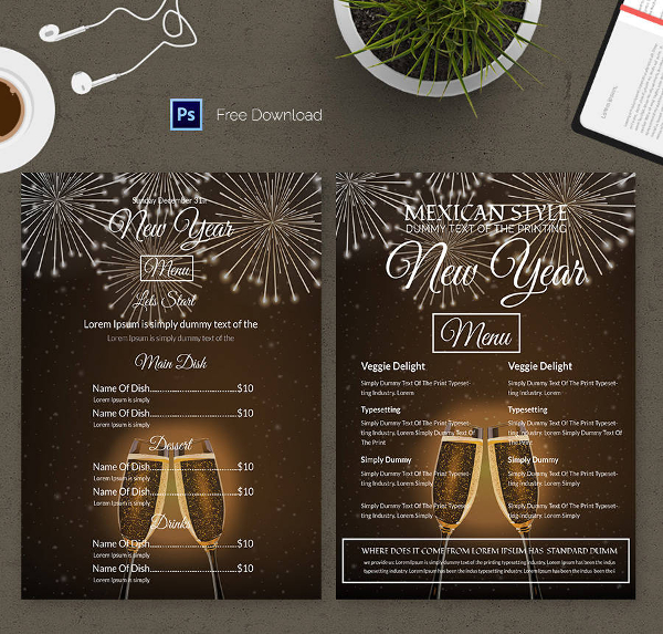 Printable Menu - 21+ Free Templates in PSD, EPS, AI, InDesign, Word ...