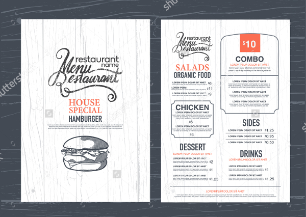 Printable Menu - 21+ Free Templates in PSD, EPS, AI, InDesign, Word ...