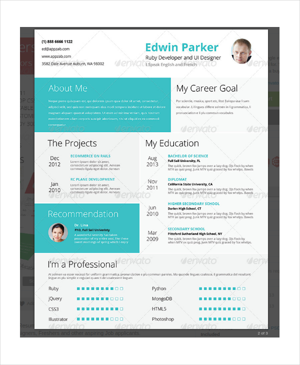 10+ High School Resume Templates, Examples, Samples Format