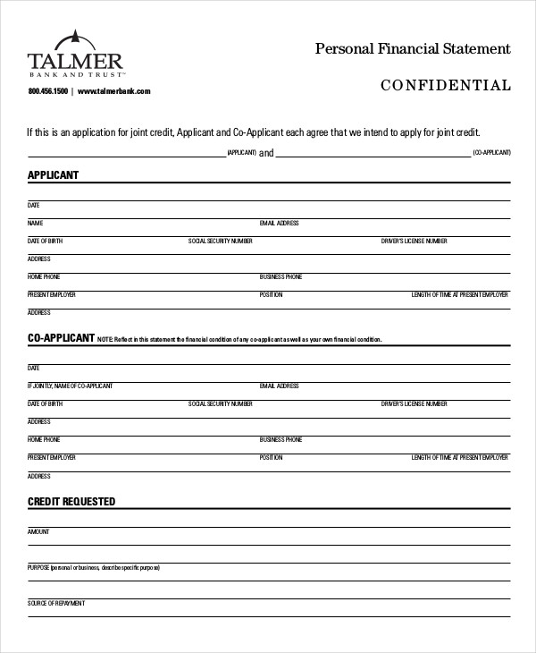 Personal Financial Statement - 9+ Free Excel, PDF Documents Download