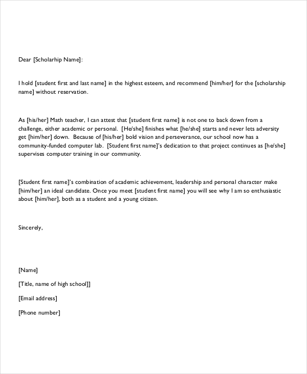 Letter Of Recommendation Format - 15+ Free Word, PDF Documents Download