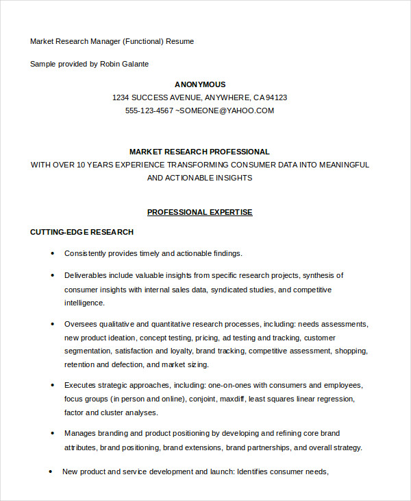 16+ Functional Resume Templates - PDF, DOC