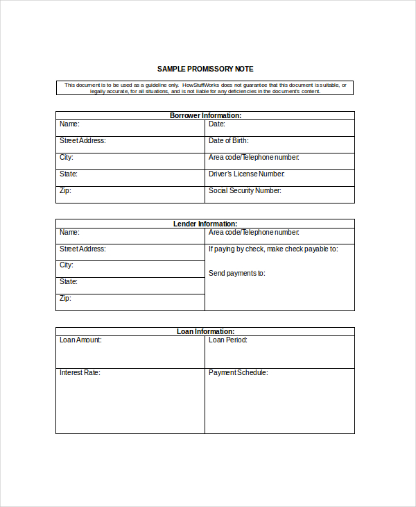 27 Simple Promissory Note Templates Google Docs MS Word Apple Pages
