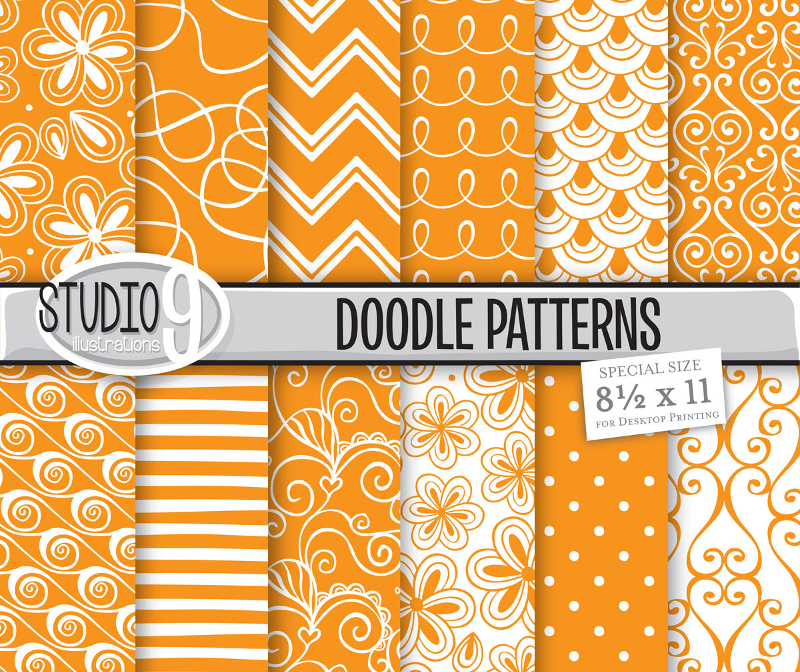 39+ Doodle Patterns & Backgrounds