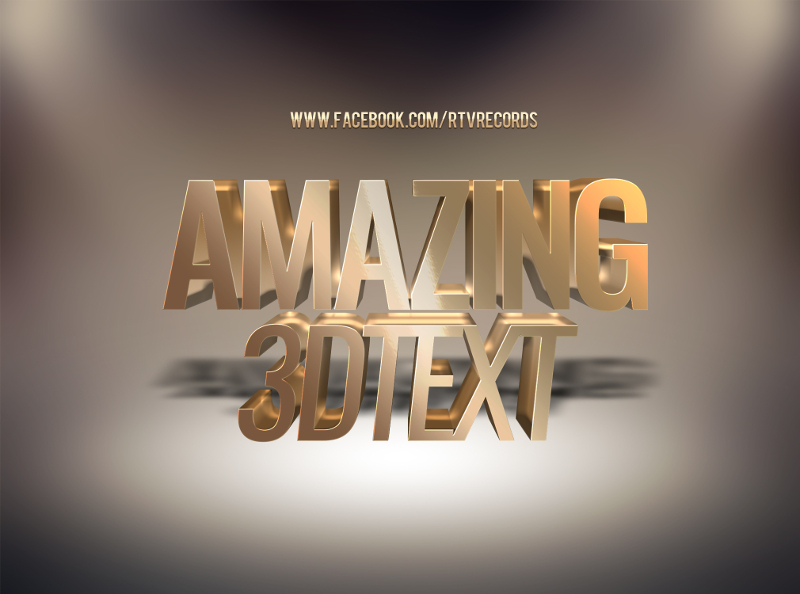 22+ Examples of 3D Text Effects for Designers - PSD, AI | Free ...