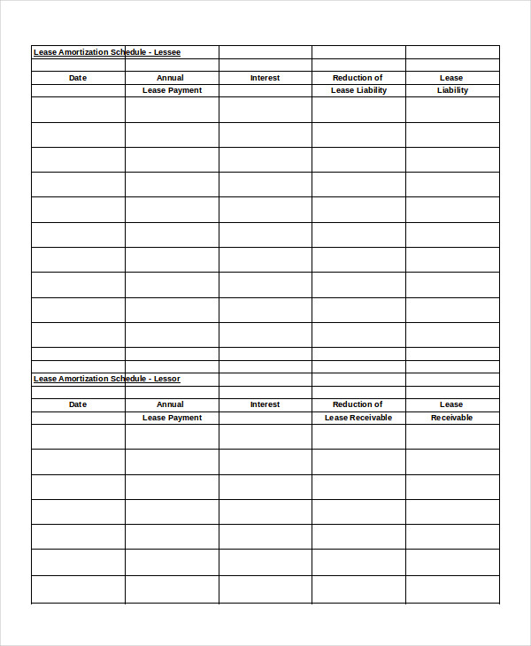 Amortization Schedule Template 7 Free Excel Documents Download