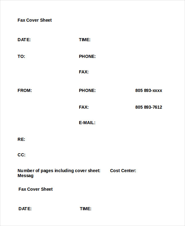 Word Fax Template - 12+ Free Word Documents Download