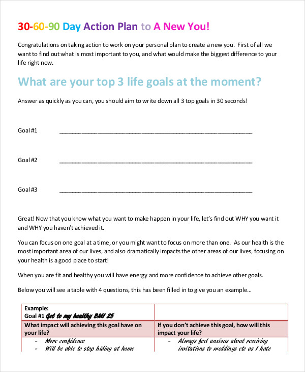 Action Plan Template -37+ Free PDF, Word Format