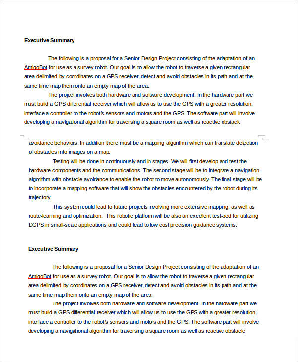 13 Executive Summary Templates In Word Google Docs Apple Pages PDF