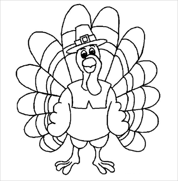 13 Turkey Shape Templates Coloring Pages PDF DOC Free Premium 