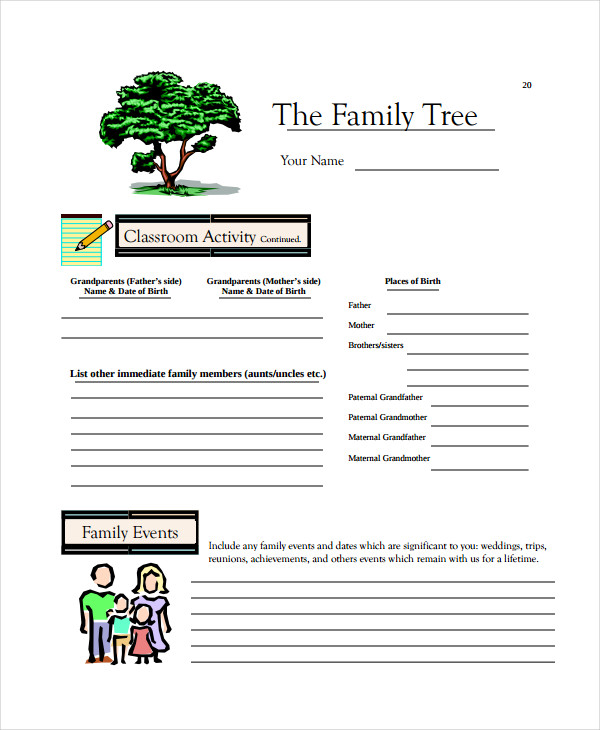 19+ Family Tree Templates