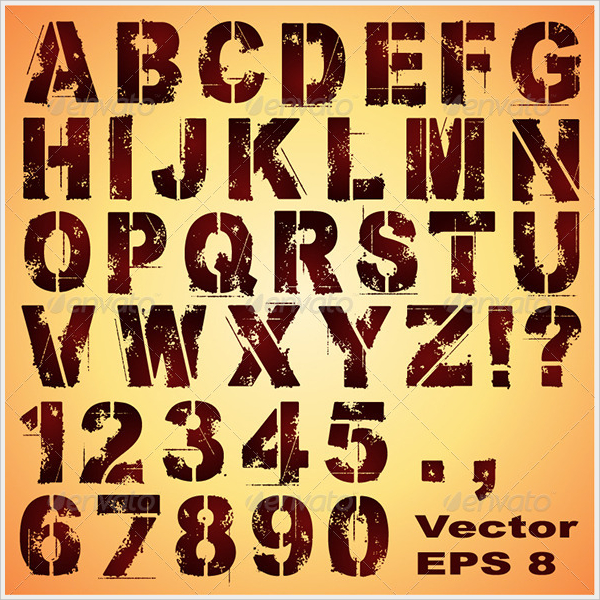 31+ Letter Stencil Letter Templates - Free PSD, Vector AI, EPS Format ...