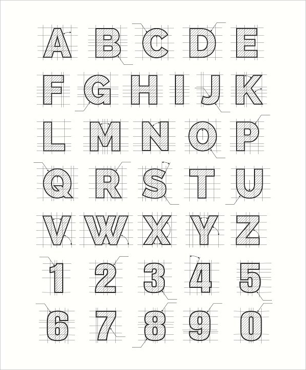 31+ Letter Stencil Letter Templates - Free PSD, Vector AI, EPS Format ...