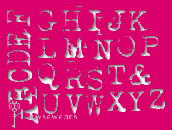 31+ Letter Stencil Letter Templates - Free PSD, Vector AI, EPS Format ...