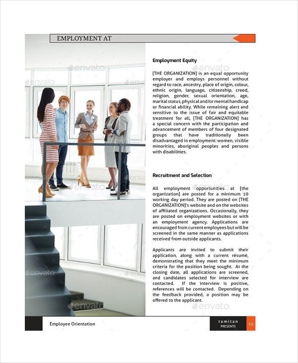 Employee Handbook Template - 12+ Free Sample, Example, Format