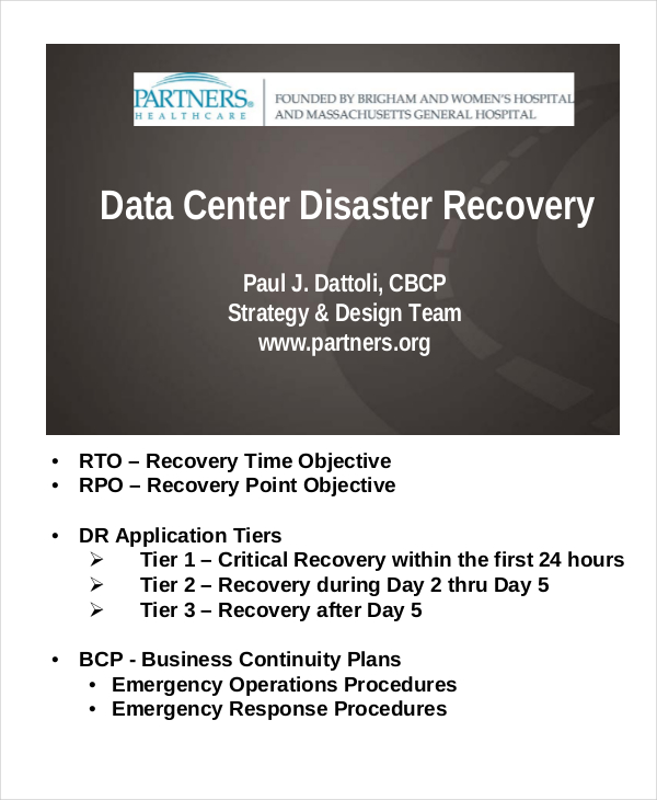 13+ Disaster Recovery Plan Templates - Free Sample, Example, Format