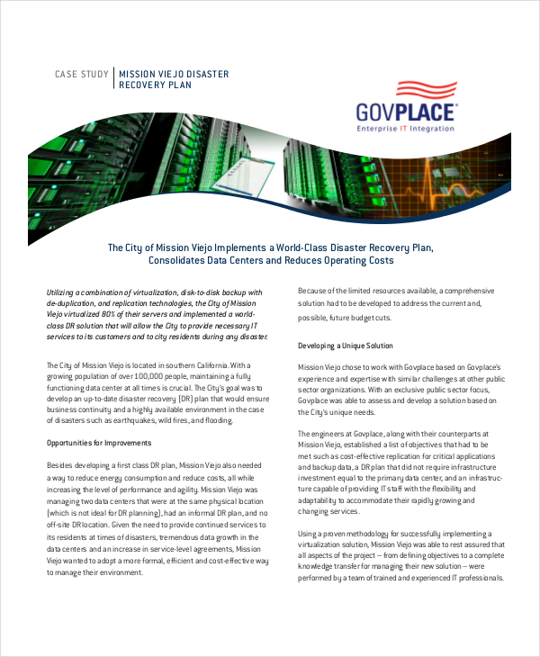 13+ Disaster Recovery Plan Templates - Free Sample, Example, Format