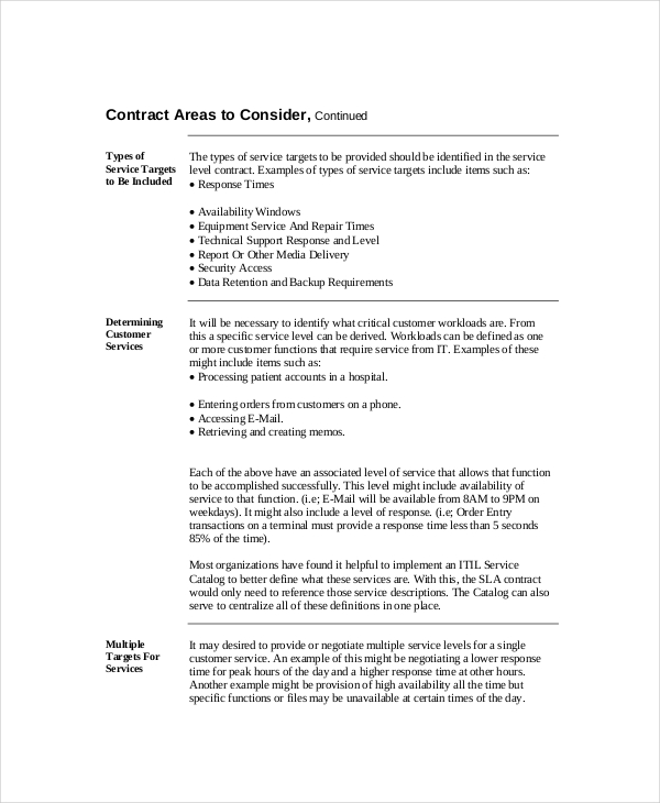 Service Level Agreement - 22+ Free PDF, Word, PSD Documents Download
