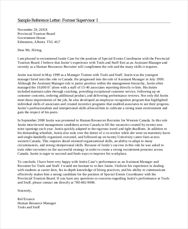 Printable Personal Reference Letter - 15+ Free Word, PDF Documents Download