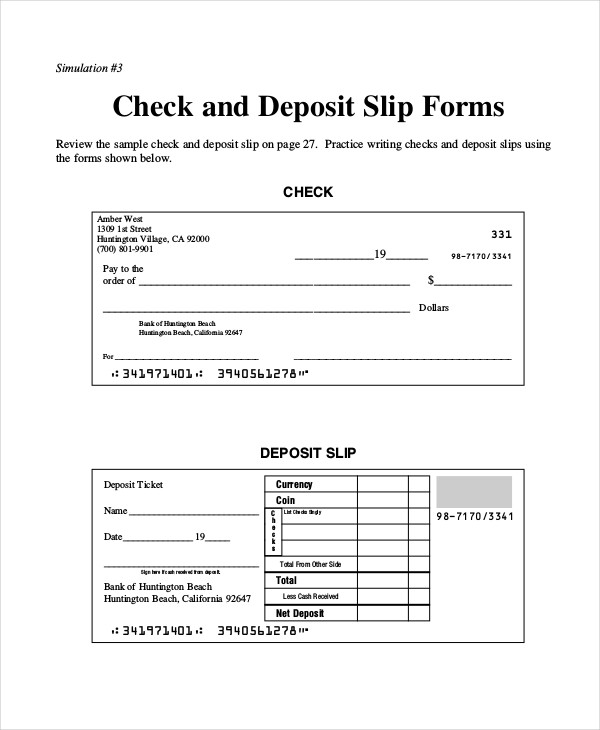 Blank Check Template - 7+ Free PDF Documents Download