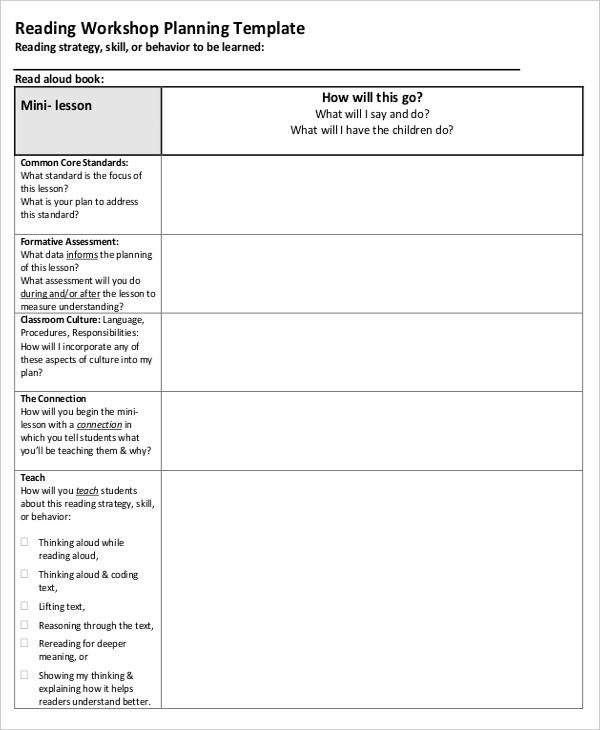 Lesson Plan Template 22 Free Word PDF Documents Download