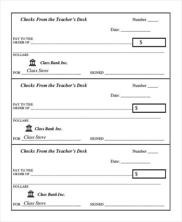 Blank Check Template - 7+ Free PDF Documents Download