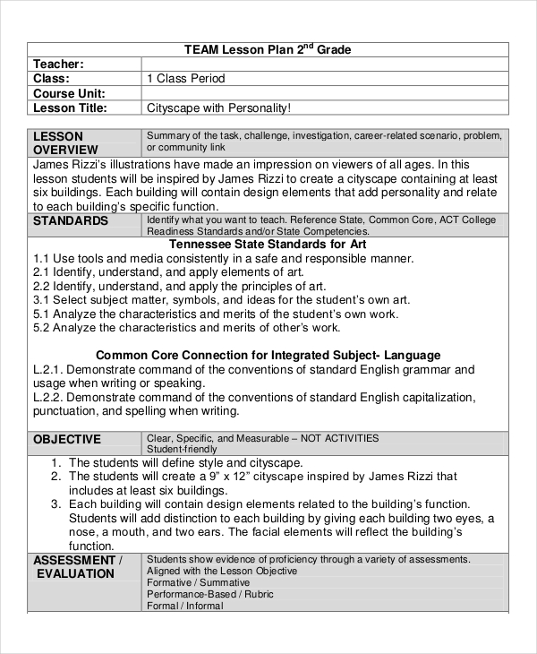 Lesson Plan Template 22 Free Word PDF Documents Download Lesson Plan Template 22 Free Word PDF Documents Download