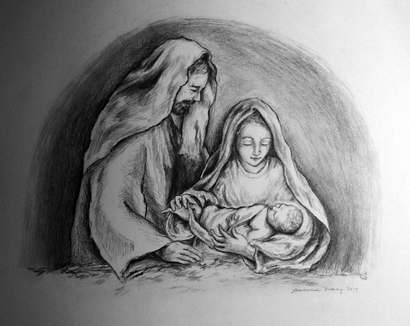 21+ Christmas Pencil Drawings