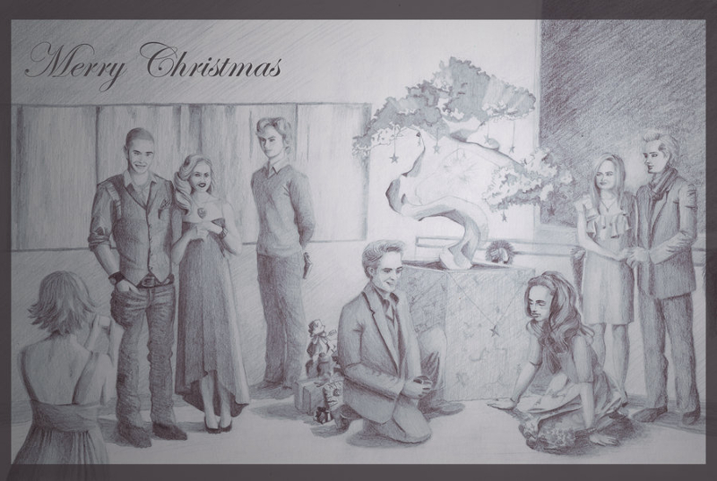 21+ Christmas Pencil Drawings