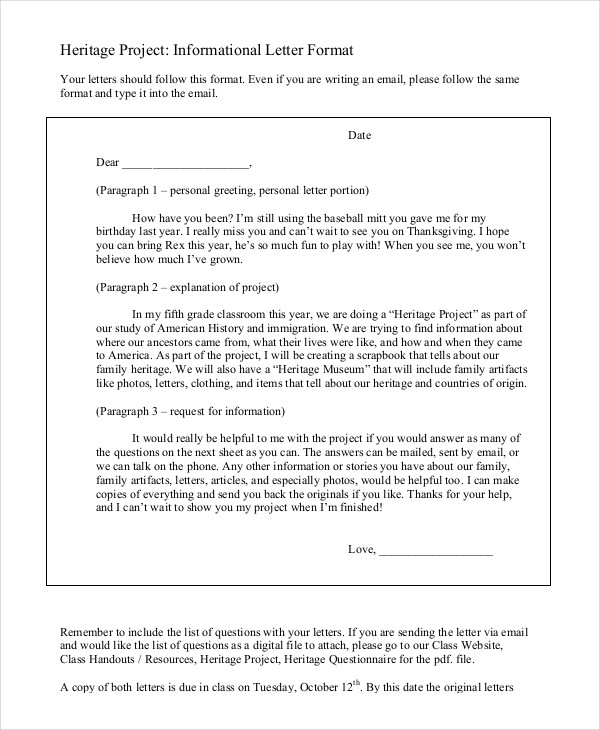 Personal Letter Format - 10+ Free Word, PDF Documents Download