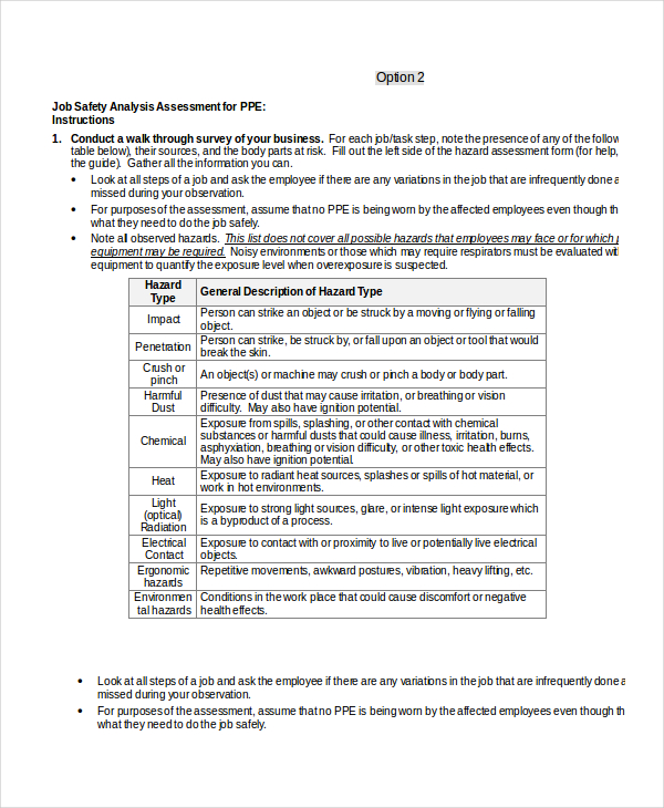 10+ Job Safety Analysis - Free Sample, Example, Format