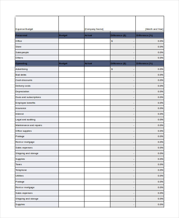 Excel Budget Template 10 Free Excel Documents Download