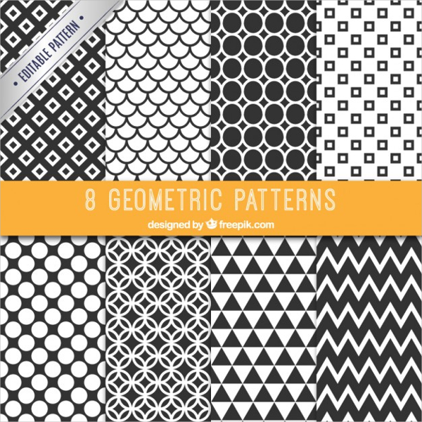 20+ Simple Black & White Patterns - Free PSD, Vector AI, EPS Format ...