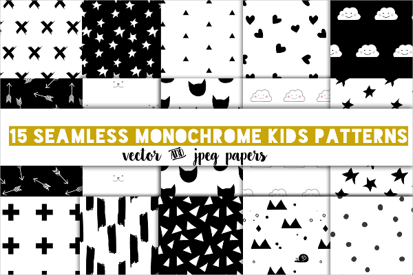 20+ Simple Black & White Patterns - Free PSD, Vector AI, EPS Format ...