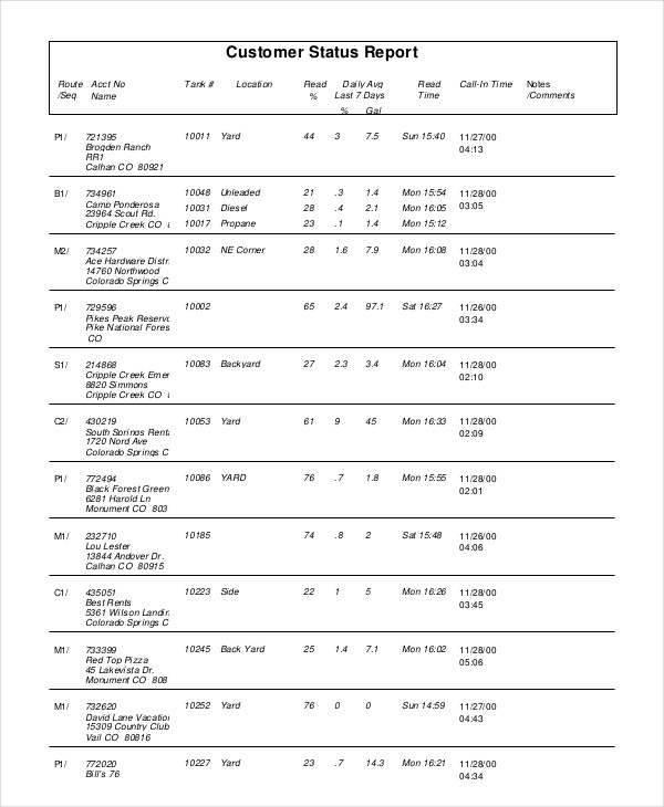 Status Report Template | Free Word Templates