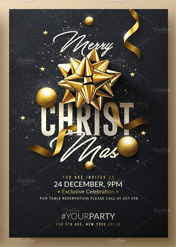 37 Christmas Party Invitation Templates PSD Vector AI EPS
