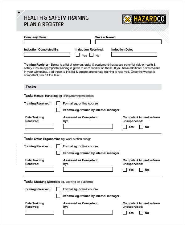 17 Training Plan Templates Word PDF Apple Pages