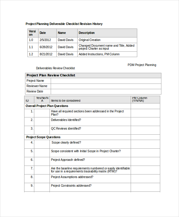 Checklist Template - 19+ Free Word, Excel, PDF Documents Download