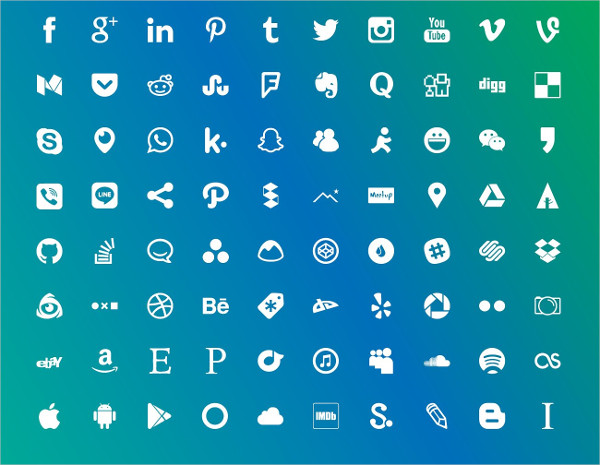 19+ Social Media Icons