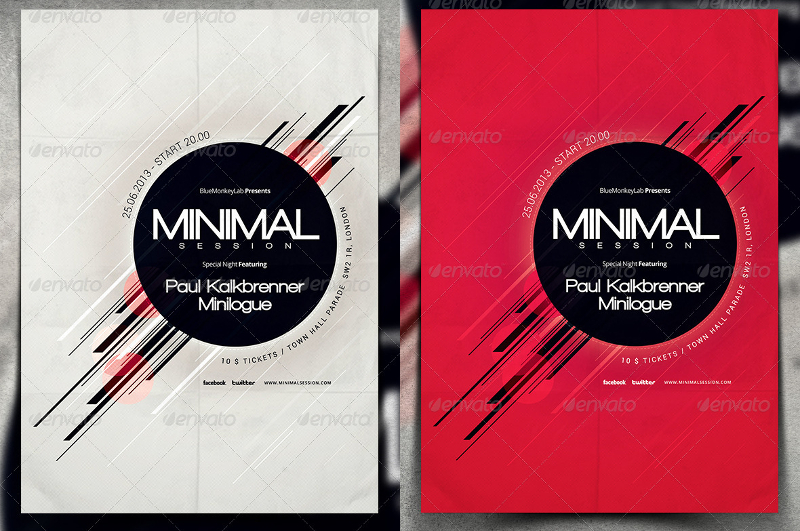 Best Minimal Posters PSD - 23+ Free Design Templates