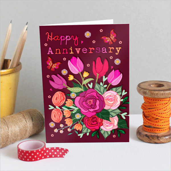 20 Printable Happy Anniversary Cards PSD Vector AI EPS