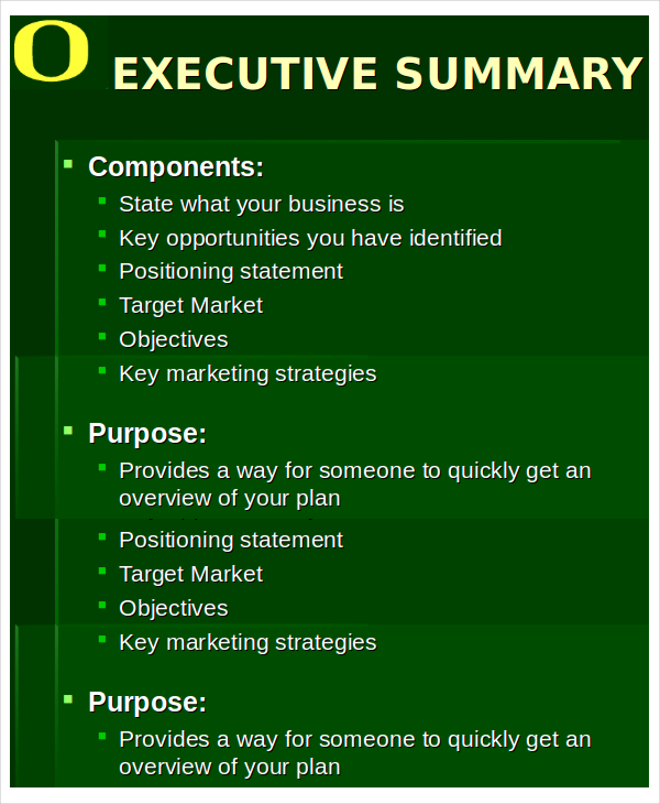 36 Executive Summary Templates