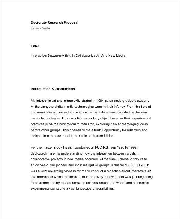 20+ Research Proposal Template Samples - Word, PDF, Pages