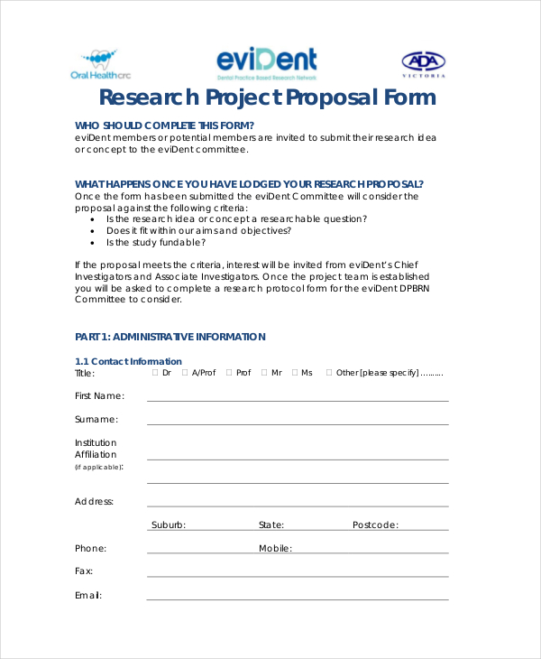 20+ Research Proposal Template Samples - Word, PDF, Pages