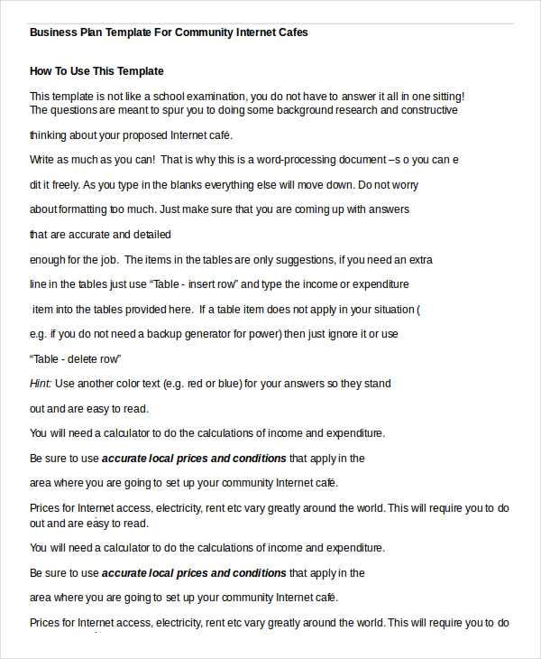 28+ Business Plan Templates - Word, PDF, Docs