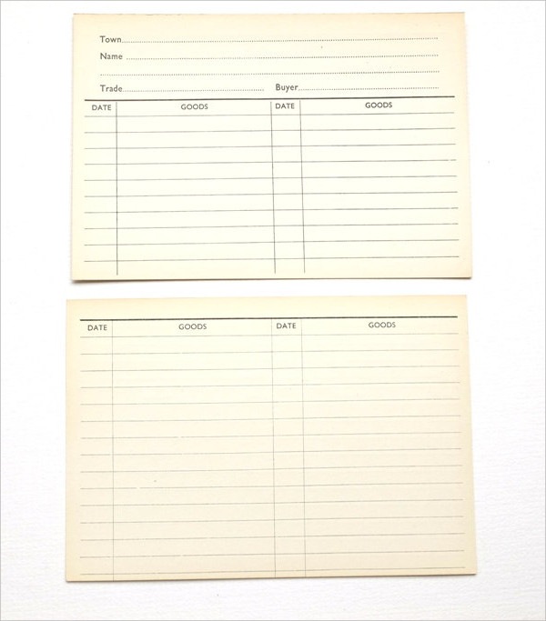 17 Index Card Templates Free PSD Vector AI EPS Format Download