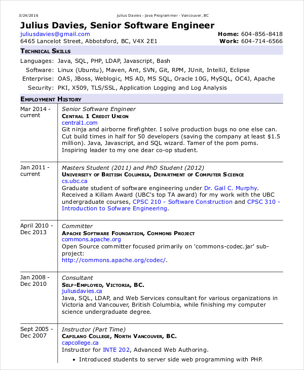 Software Engineer Resume Template Reddit - prntbl ... Software Engineer Resume Template Reddit - prntbl ...
